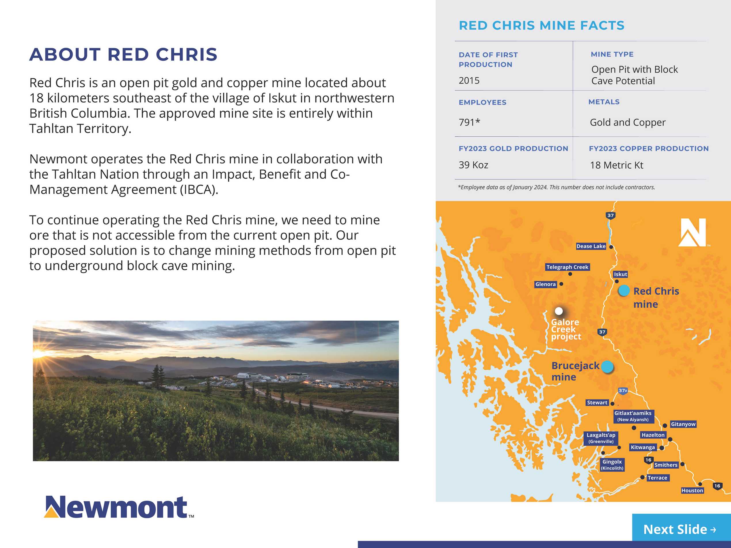 Newmont Red Chris mine – Virtual Open House